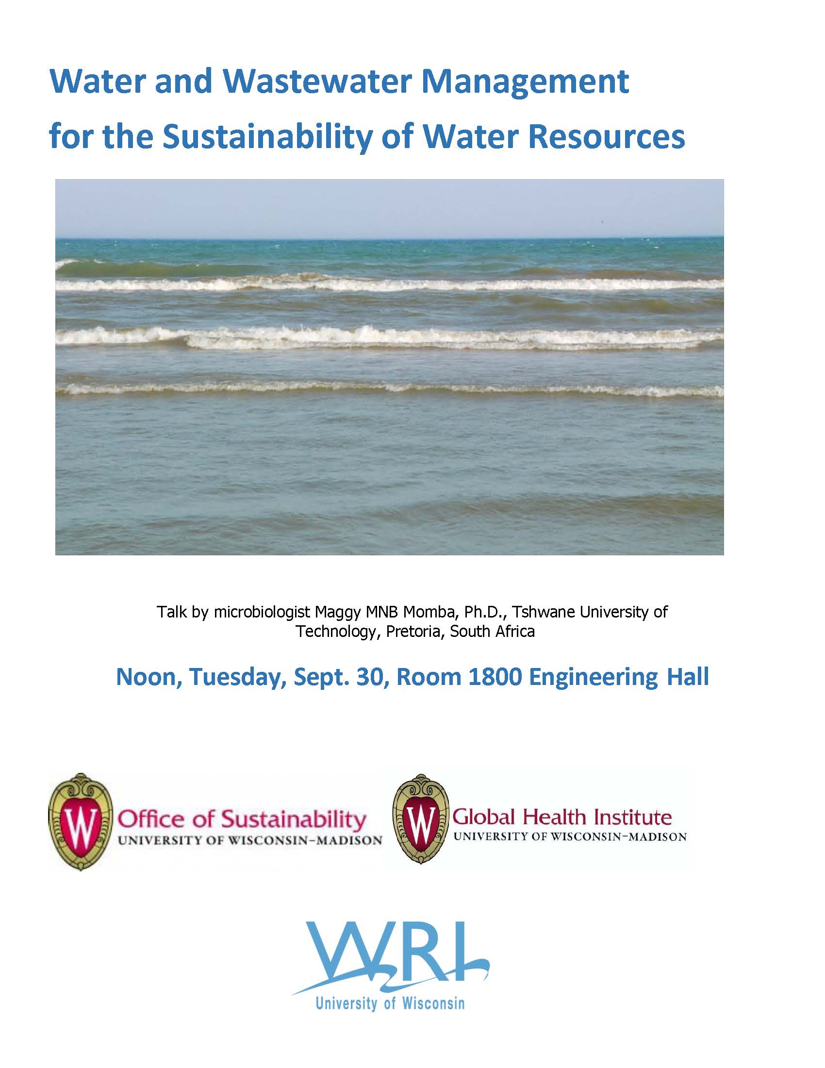 Waste and Wastewater Management for the Sustainability of Water ...